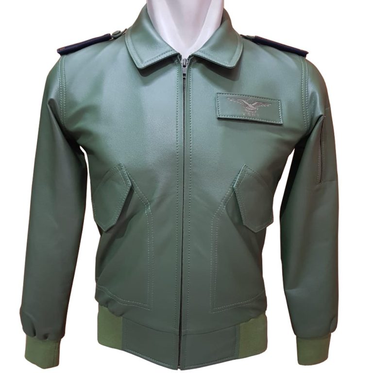 Jual Jaket Kulit Pilot Bomber Kerah Daun Model TNI Super Premium ...