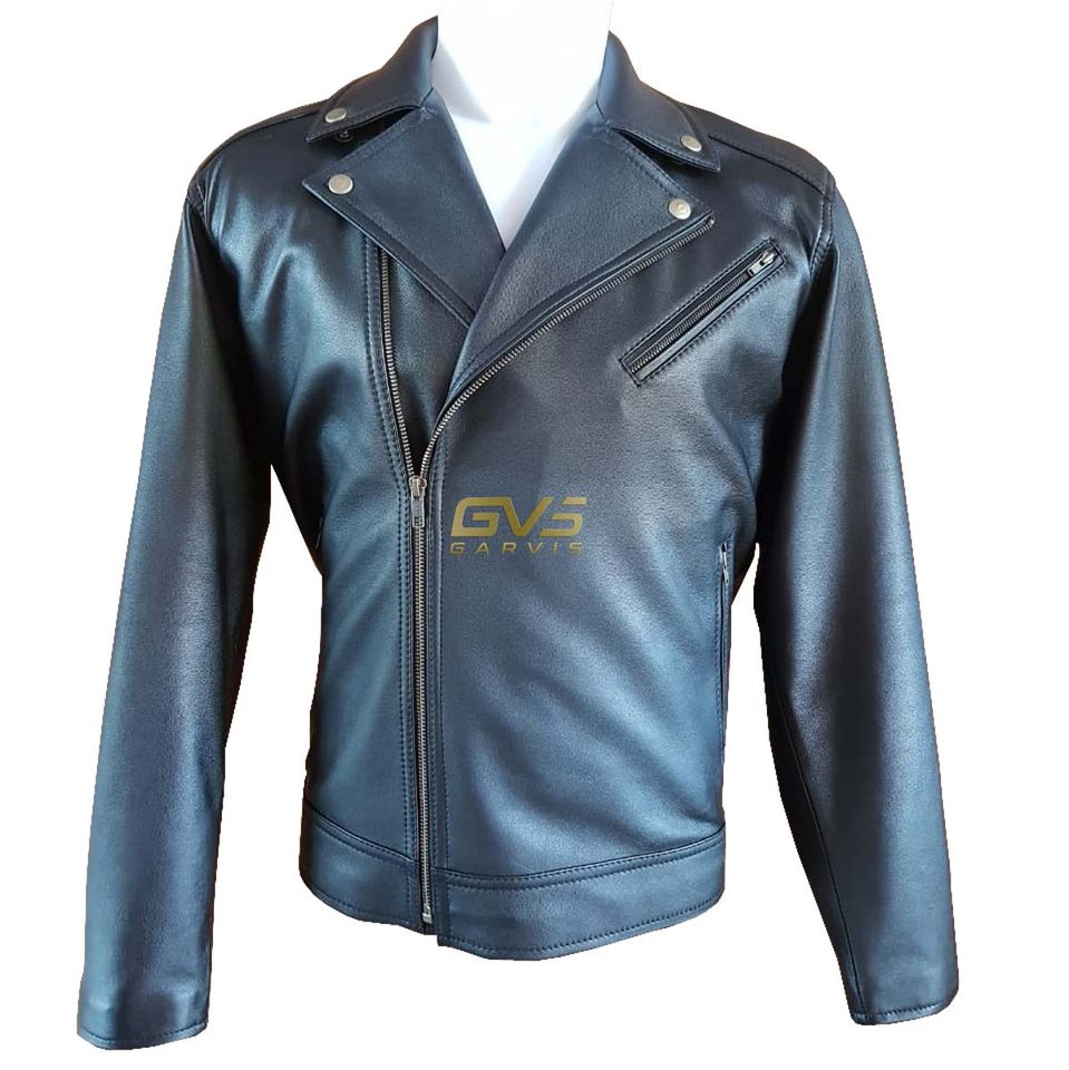 Jual Jaket Slimfit Ramones Simpel Stylist - Kulit Asli