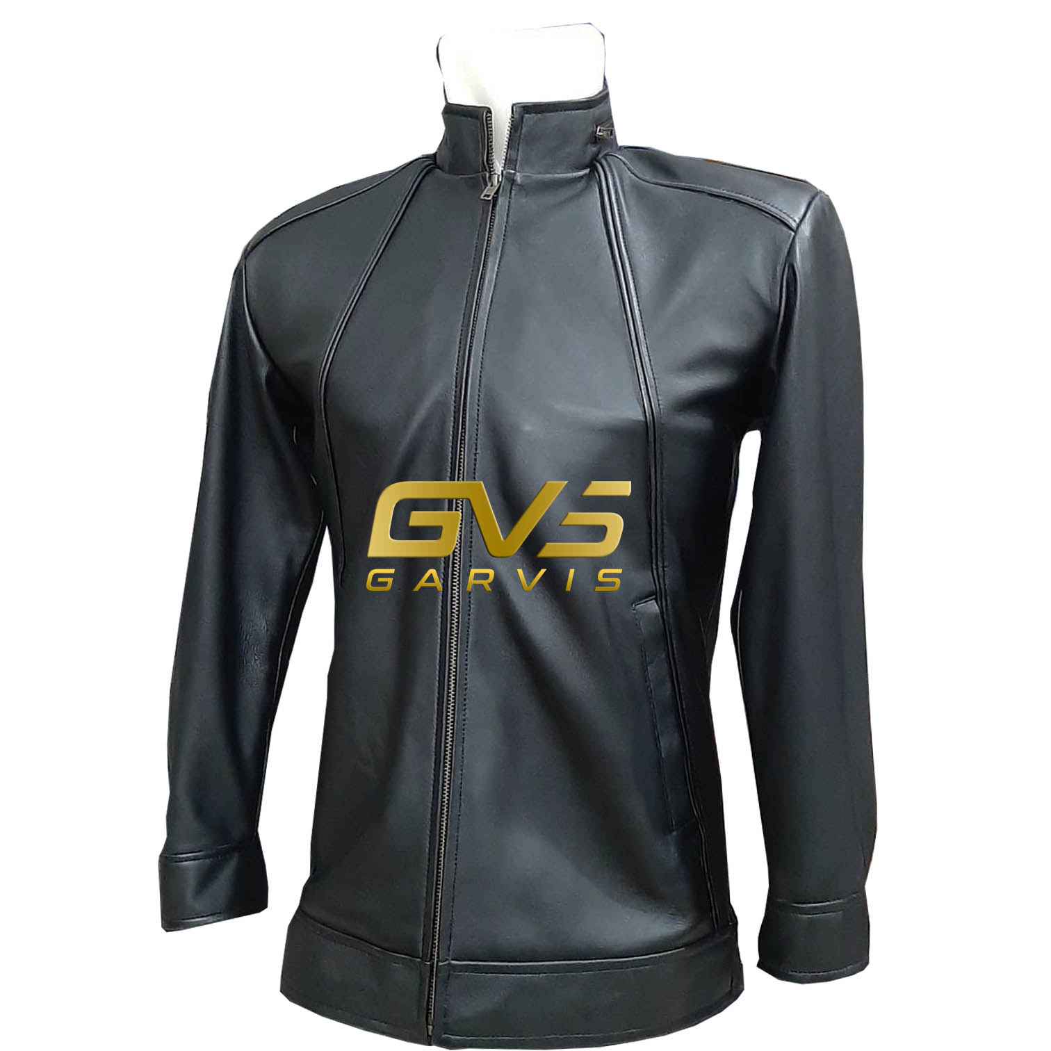 Jual Black Rider GVS219 Jaket Kulit Simple - Kulit Asli
