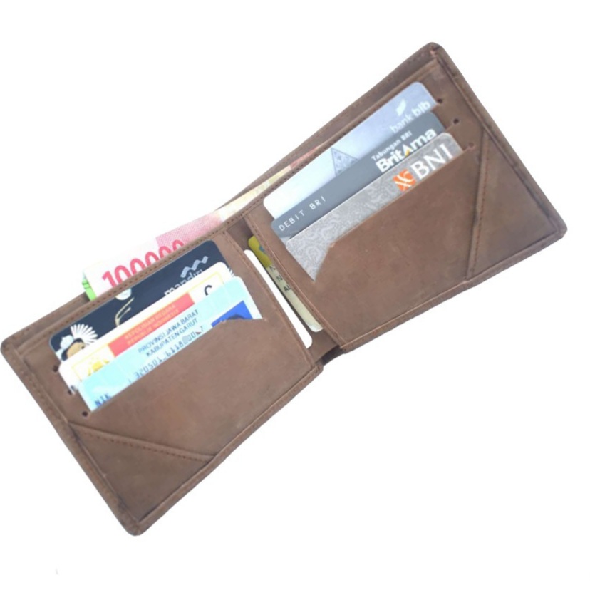Jual Dompet Kulit Pria GVS CH Vintage Natural - Kulit Asli Murah